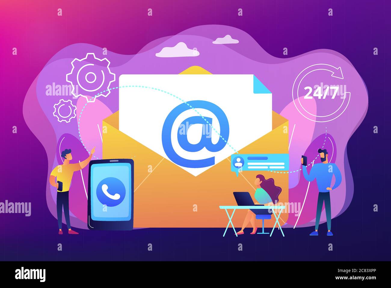 Get in touch concept vector illustration Stock Vector Image & Art - Alamy
