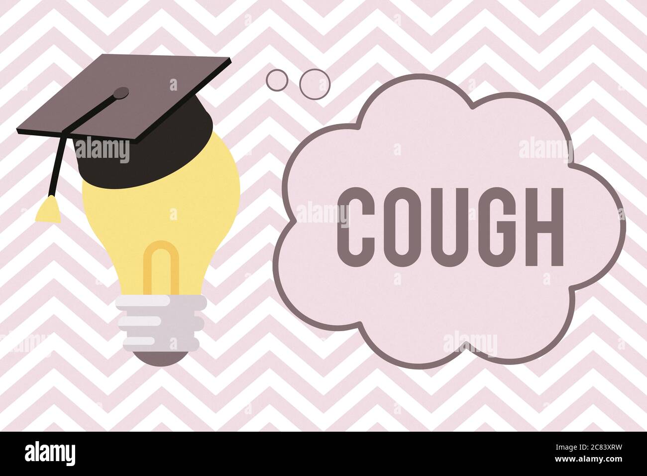 Writing note showing Cough. Business concept for sudden expulsion of ...