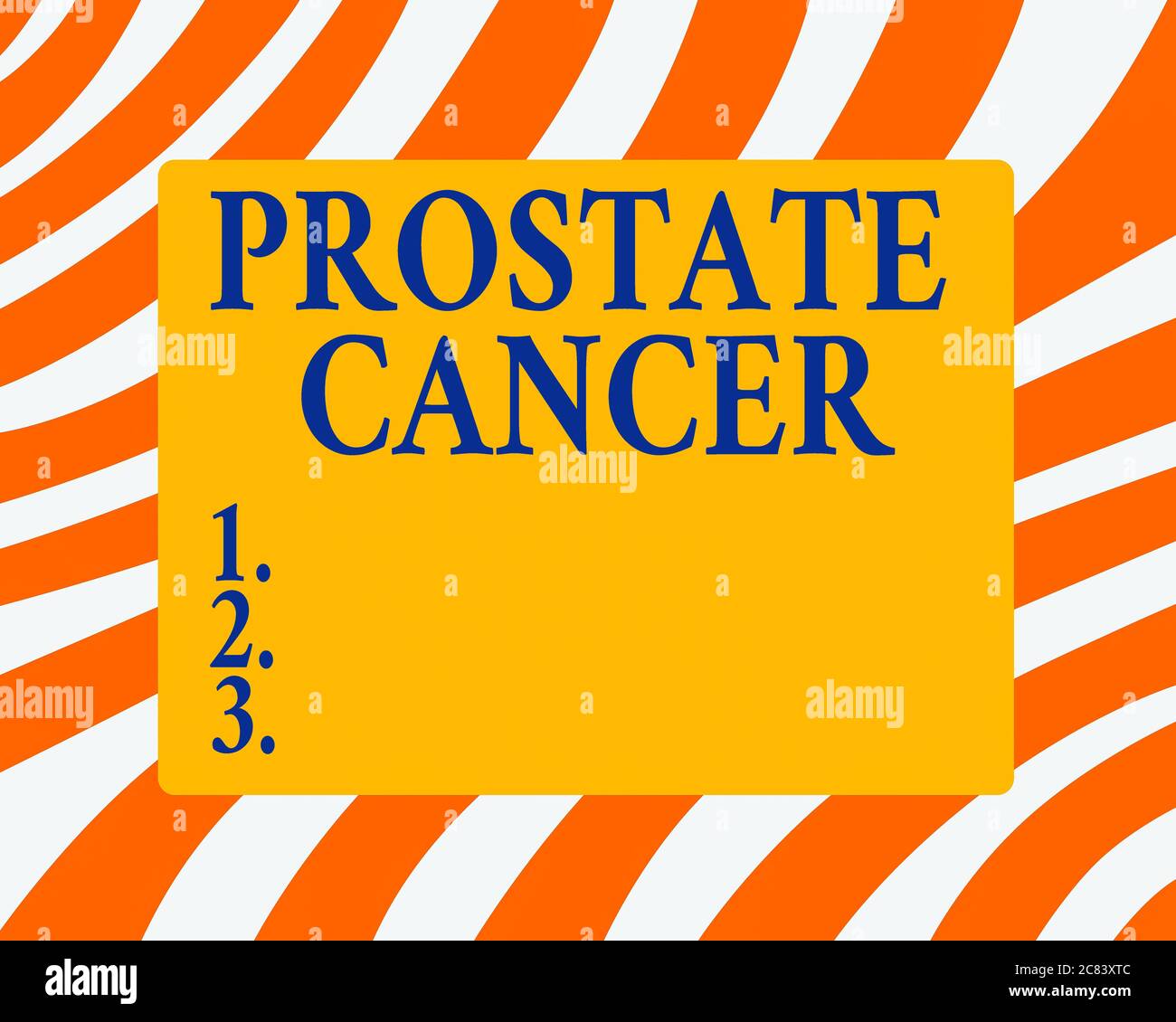 Text sign showing Prostate Cancer. Business photo showcasing ...