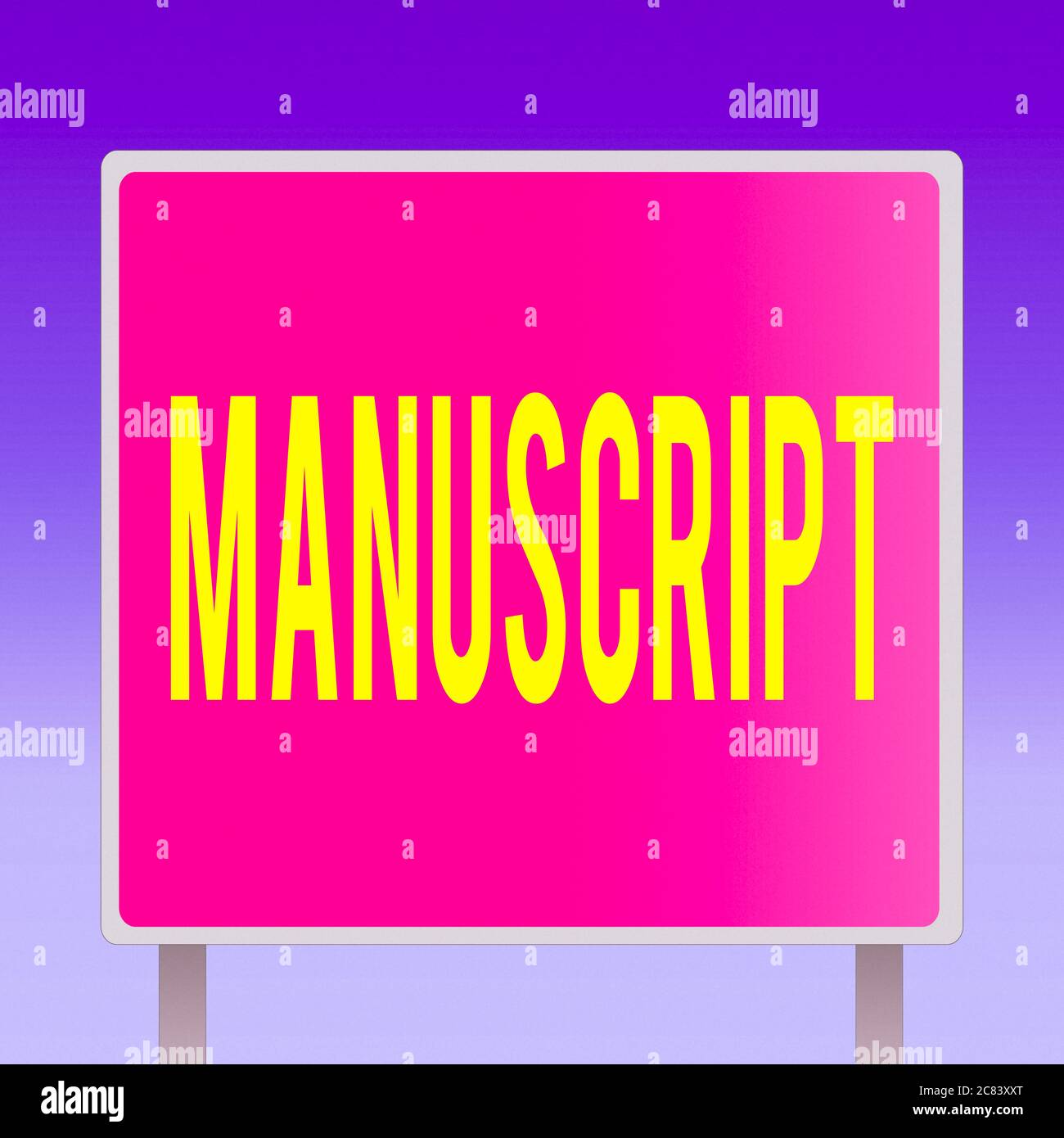 Text sign showing Manuscript. Business photo showcasing handwritten ...