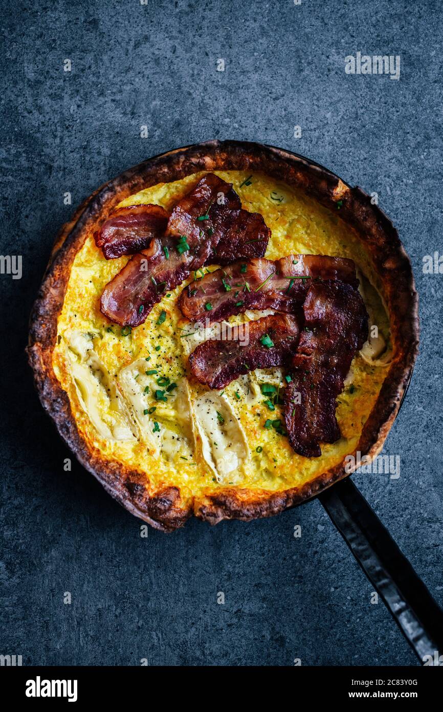 Savoury Dutch Baby pancake Stock Photo - Alamy
