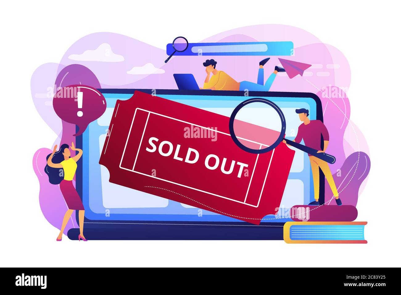 Sold-out event concept vector illustration Stock Vector Image & Art - Alamy
