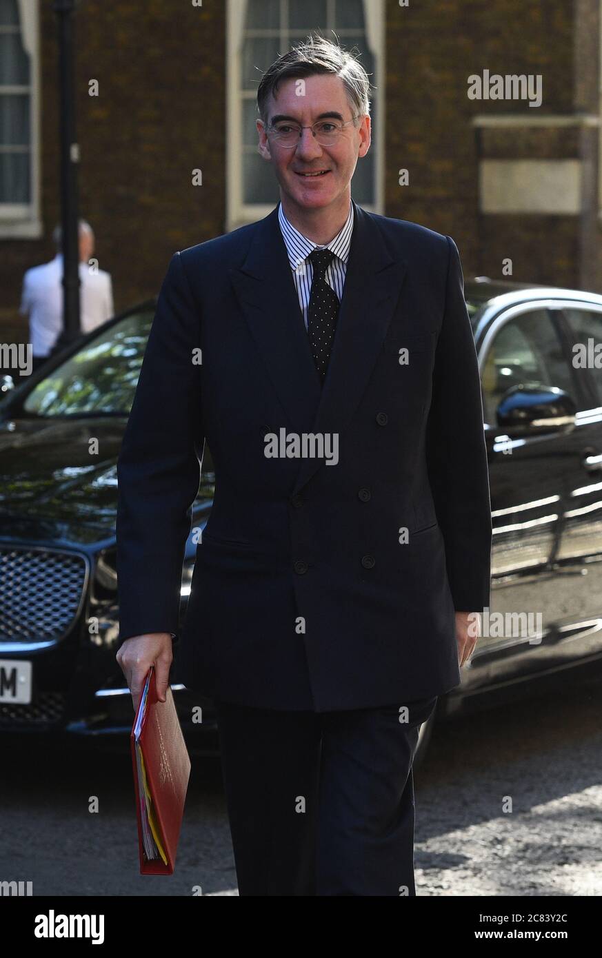 Leader of the House of Commons Jacob Rees-Mogg arrives in Downing ...