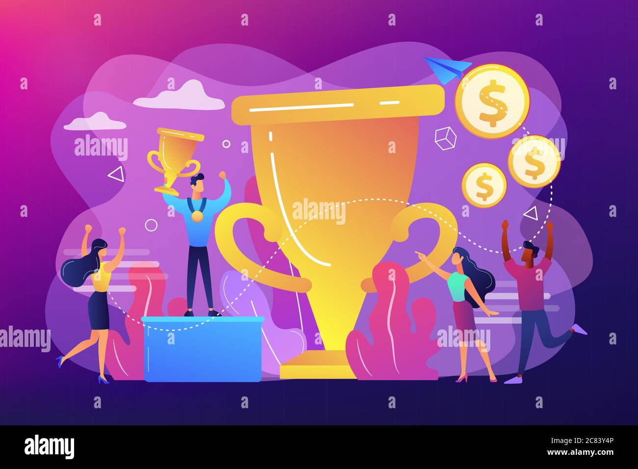 Prize pool concept vector illustration Stock Vector Image & Art - Alamy