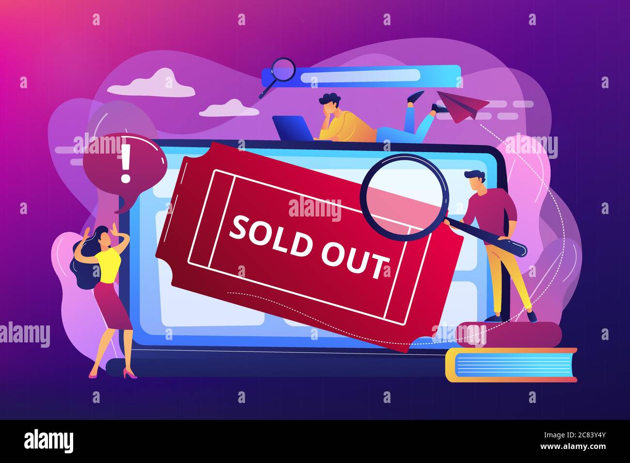 Sold-out event concept vector illustration Stock Vector Image & Art - Alamy