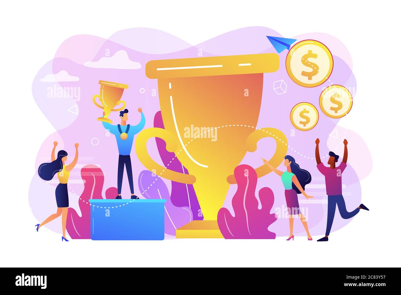 Prize pool concept vector illustration Stock Vector Image & Art - Alamy
