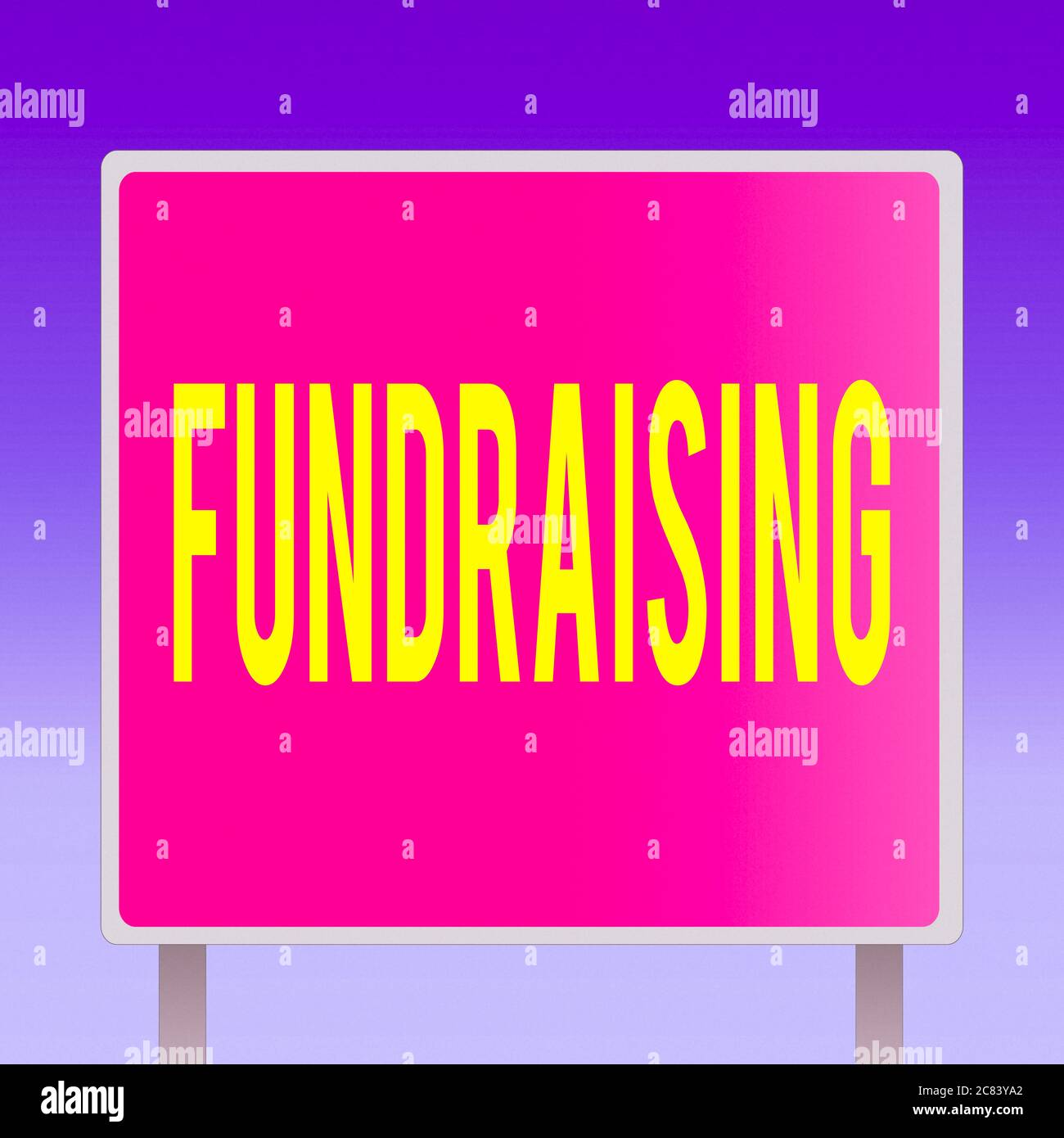 Text sign showing Fundraising. Business photo showcasing applying for ...