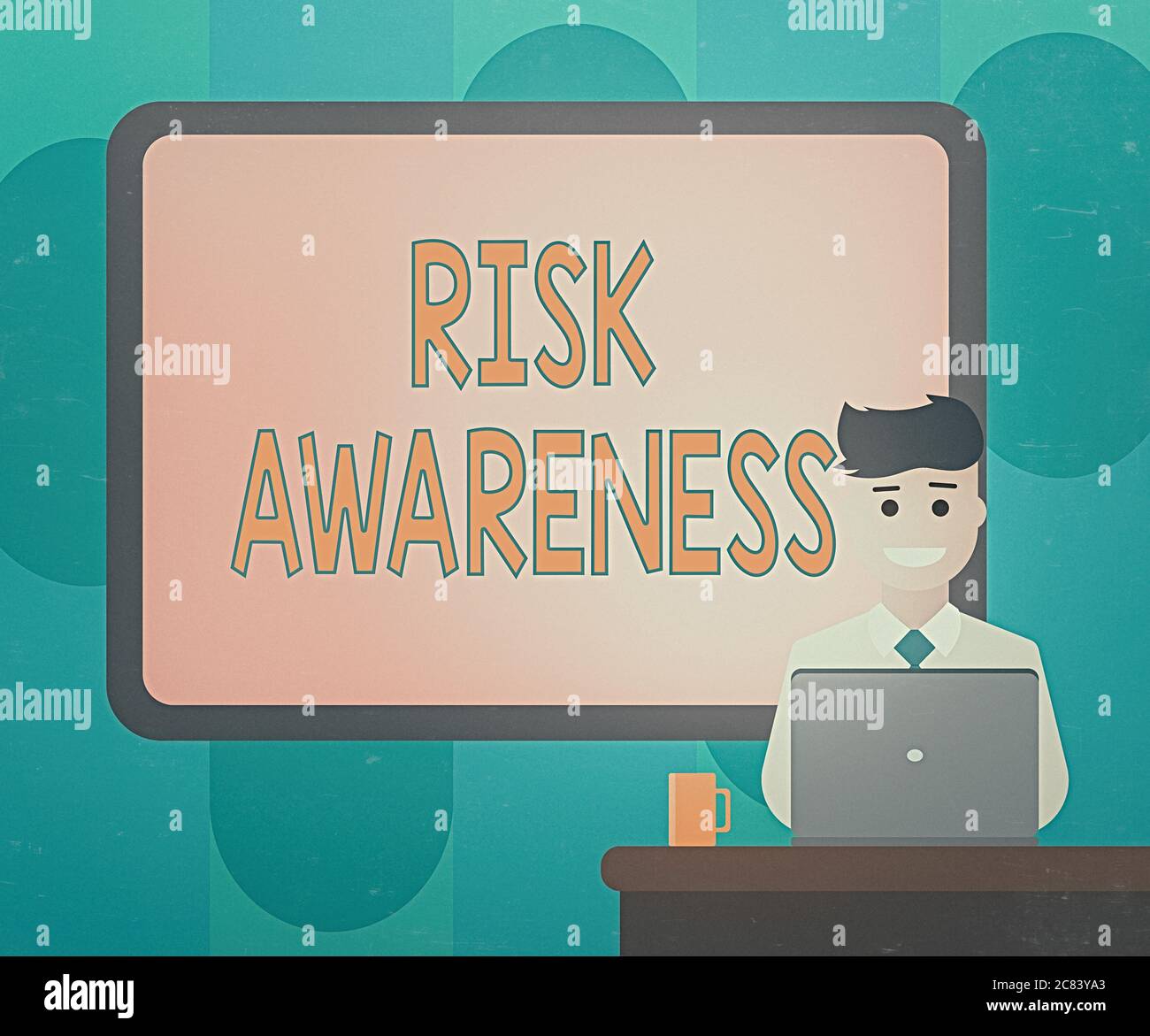 Handwriting text writing Risk Awareness. Conceptual photo recognizing ...