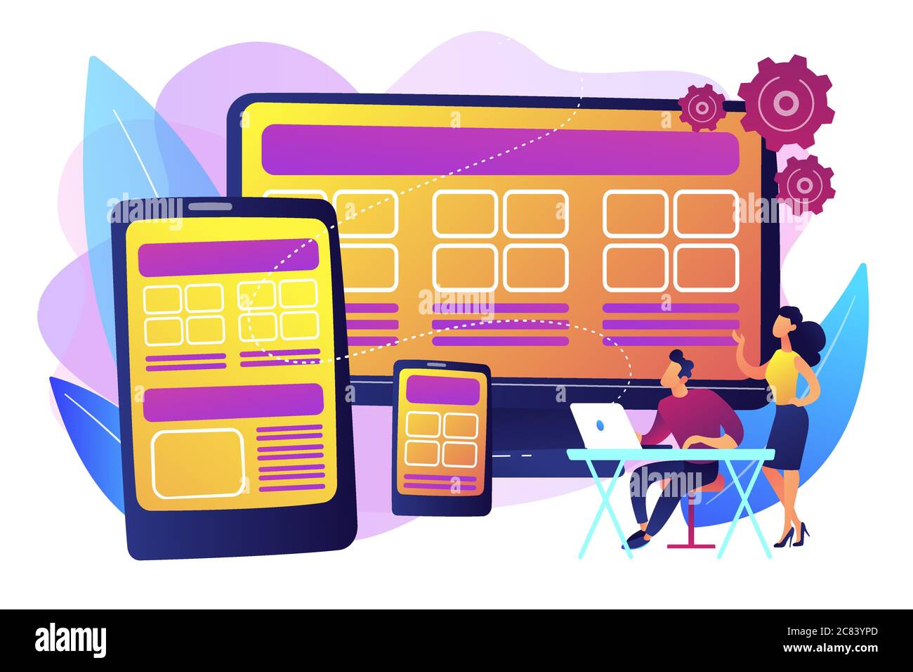 Responsive web design concept vector illustration Stock Vector Image ... Responsive web design concept vector illustration Stock Vector Image ...