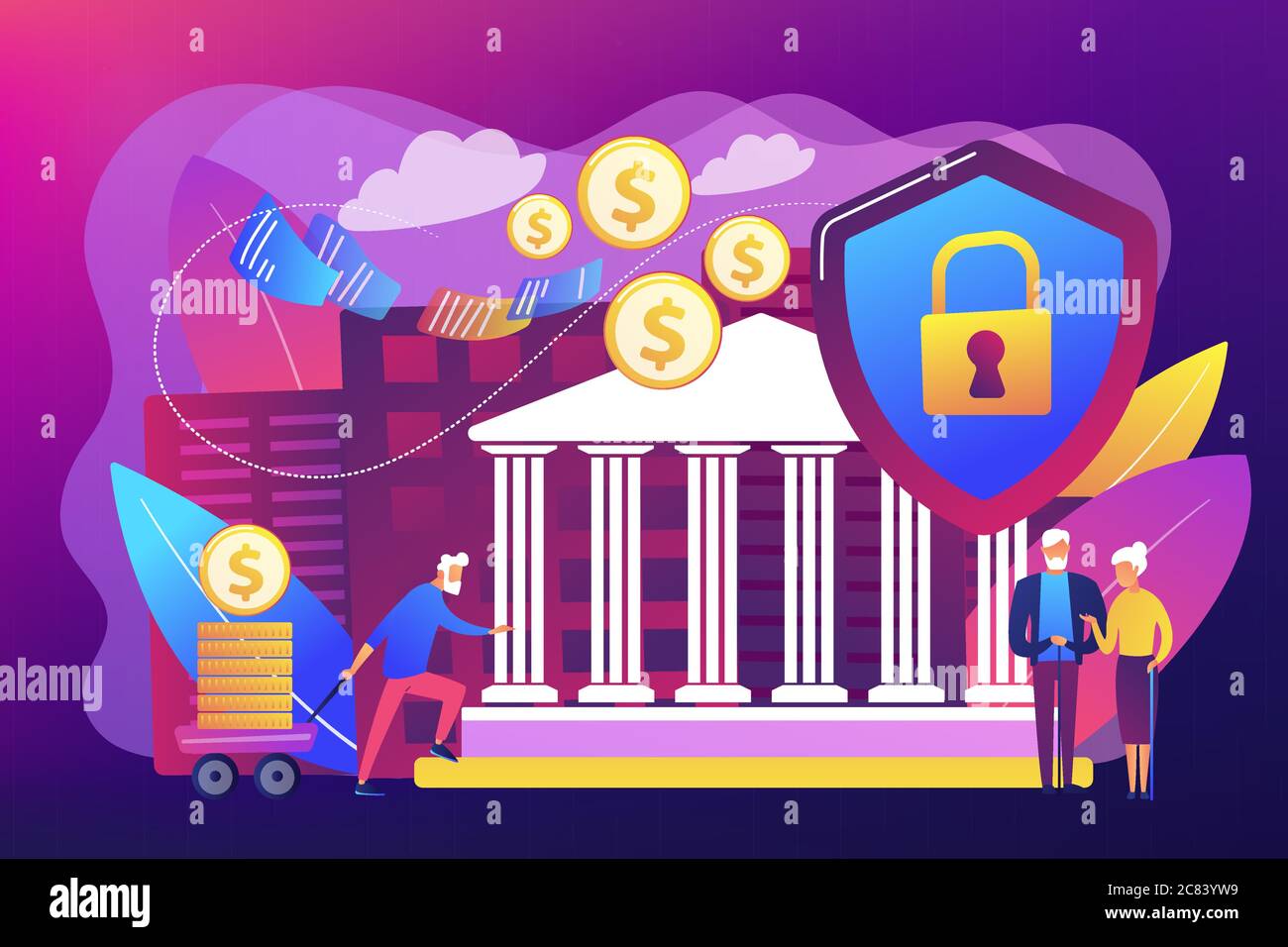 Retirement contribution fund Stock Vector Images - Alamy