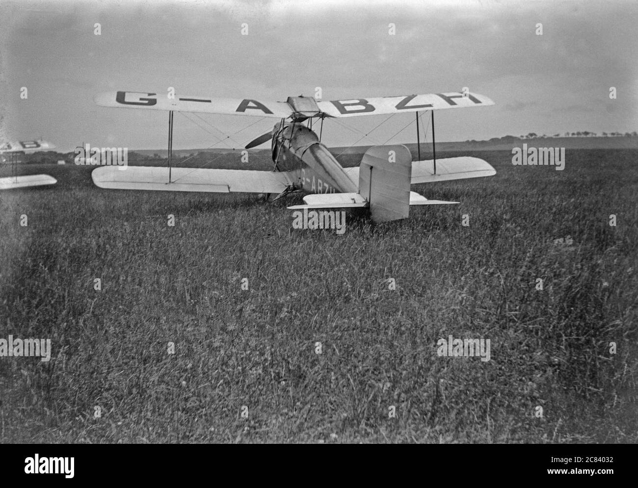 Vintage black and white photograph taken in 1933 showing a Spartan ...