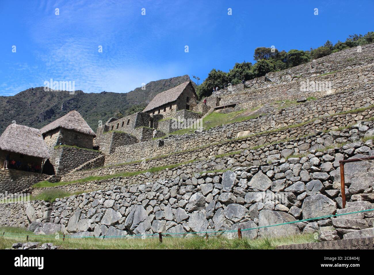 View in the historical place of Machu Picchu Stock Photo - Alamy