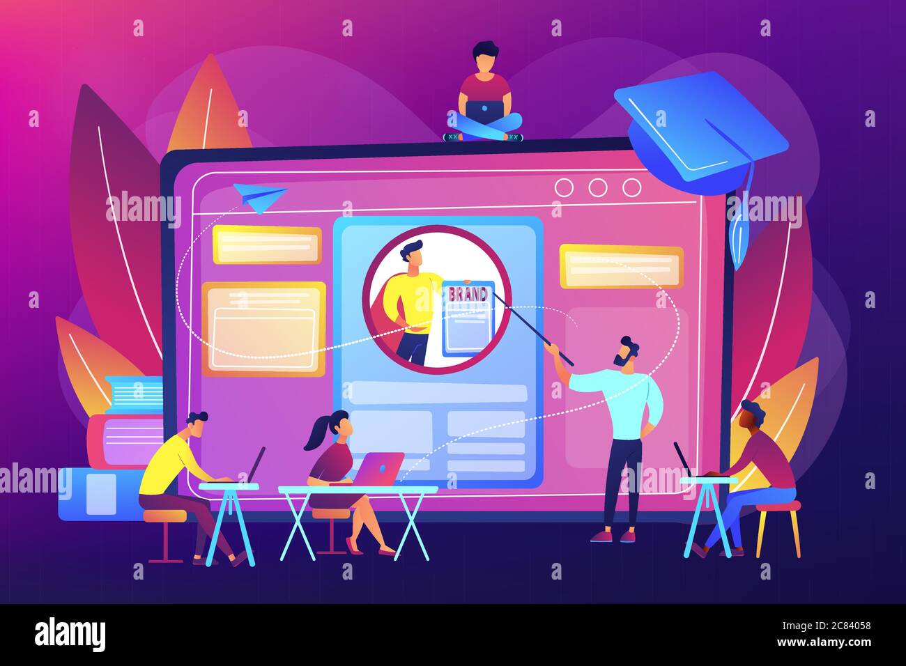 Personal branding course concept vector illustration Stock Vector Image ...