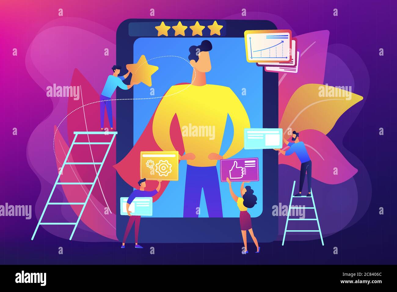 Impression management concept vector illustration Stock Vector Image ...