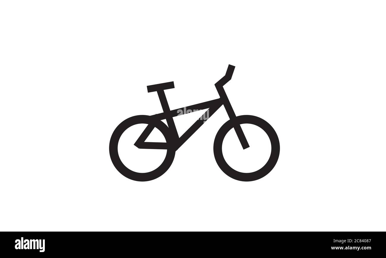 Bicycle black and white vector symbol sign vehicle vector illustration ...
