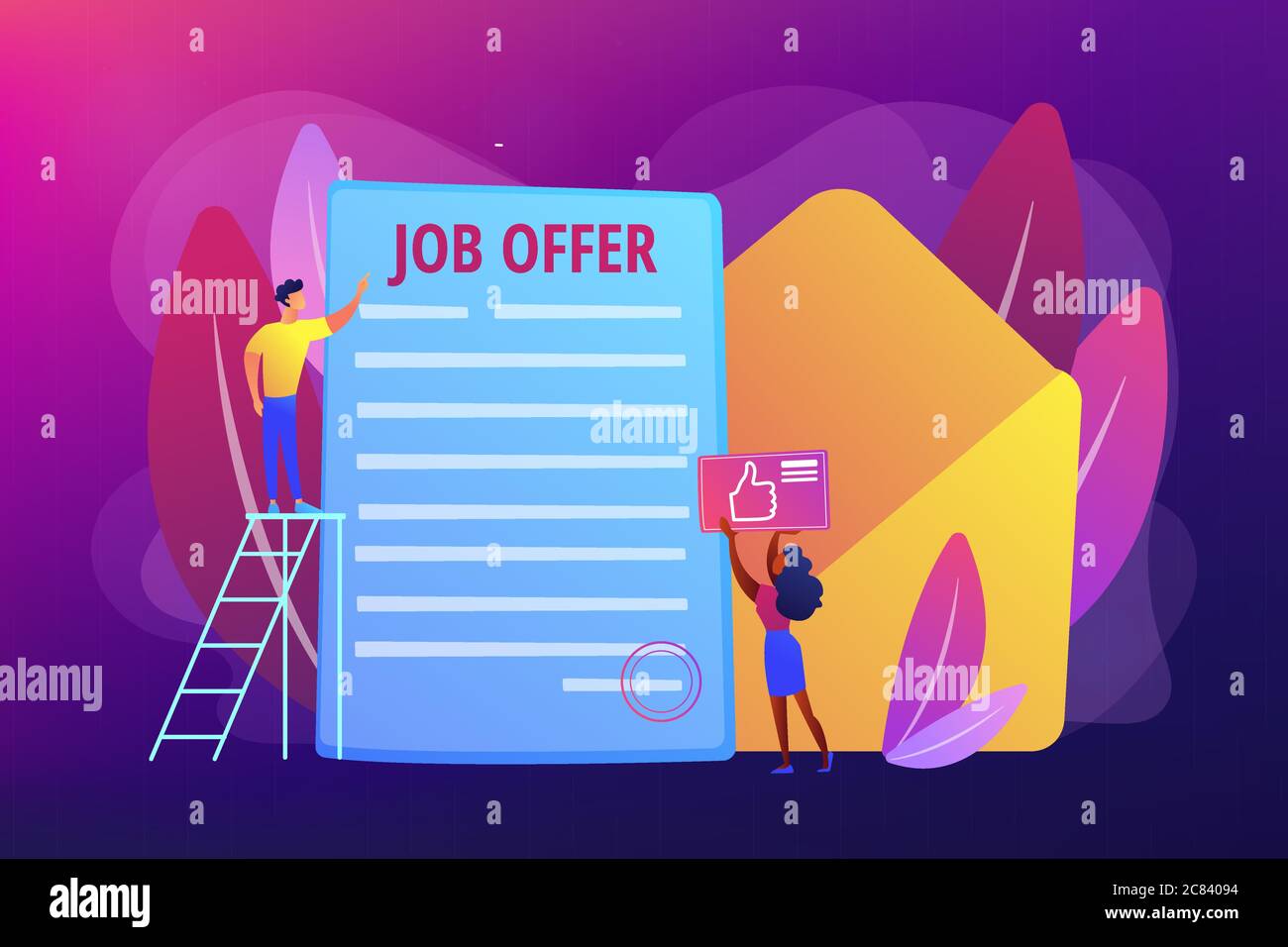 Job offer concept vector illustration Stock Vector Image & Art - Alamy