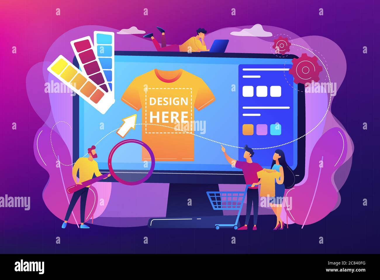 Merch clothing concept vector illustration Stock Vector Image & Art - Alamy