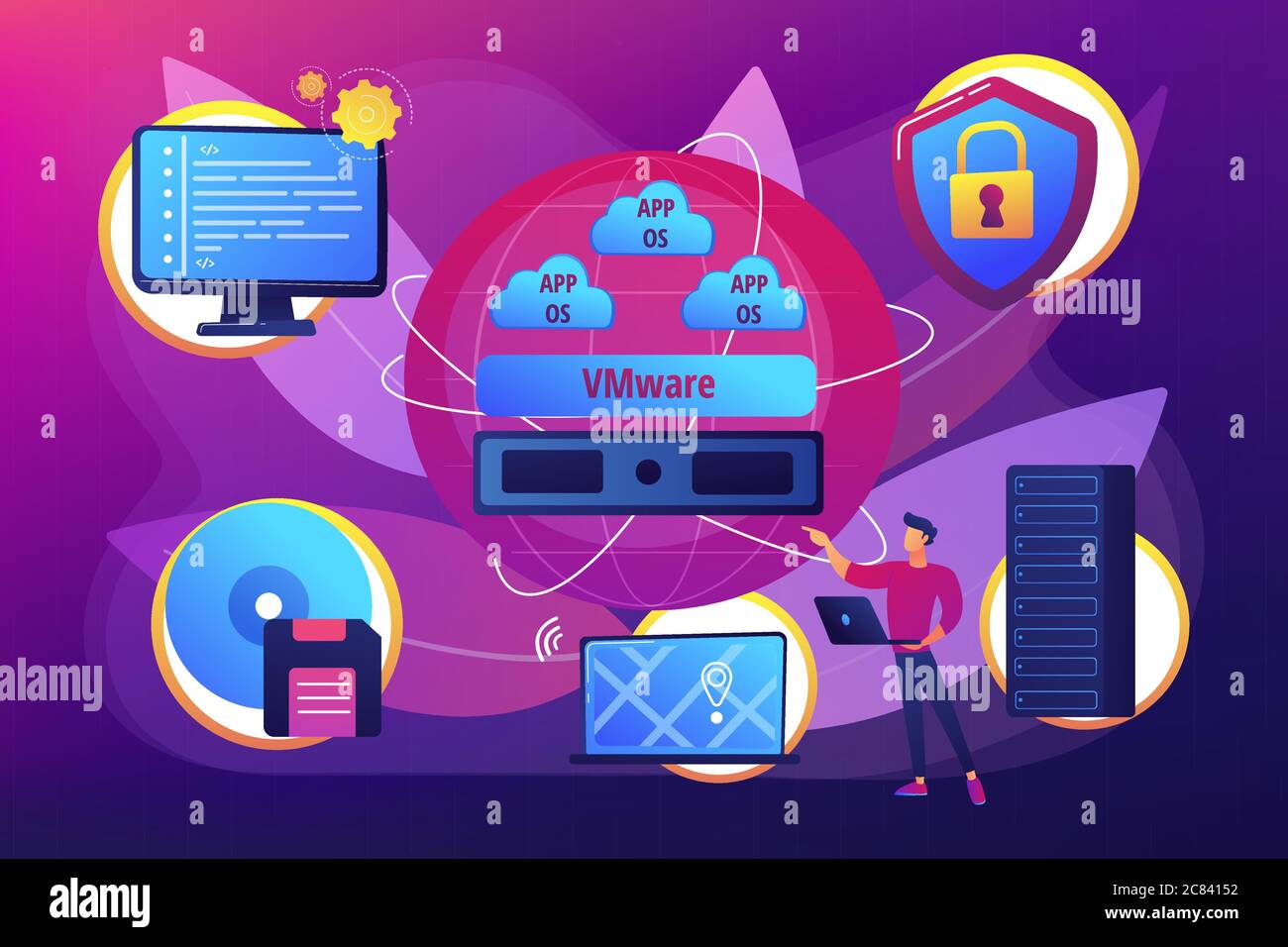 Hardware virtualization background hi-res stock photography and images ...