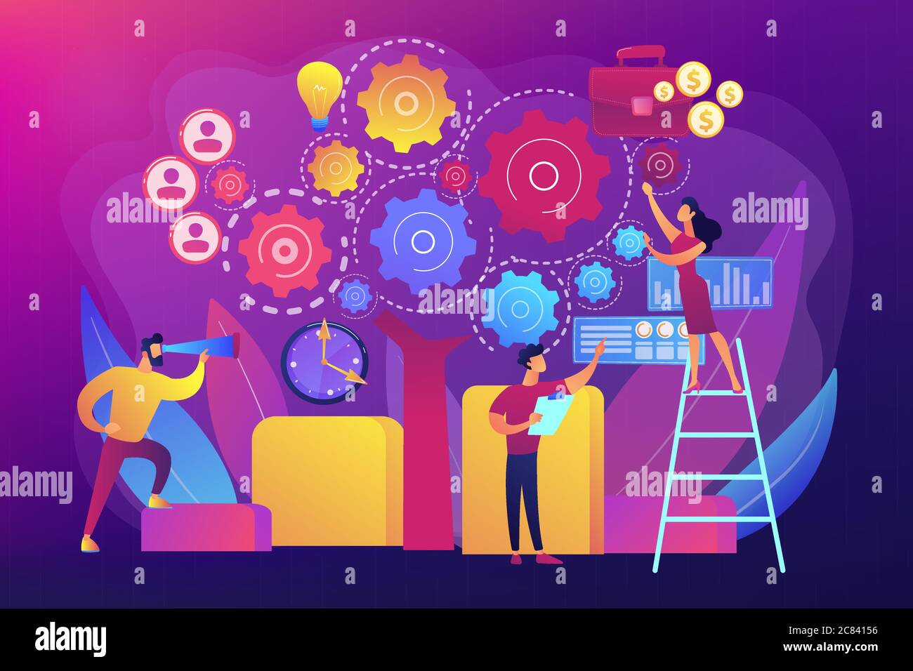 Enterprise architecture concept vector illustration Stock Vector Image ...