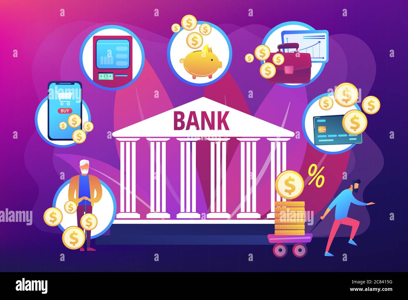Banking operations concept vector illustration Stock Vector Image & Art ...