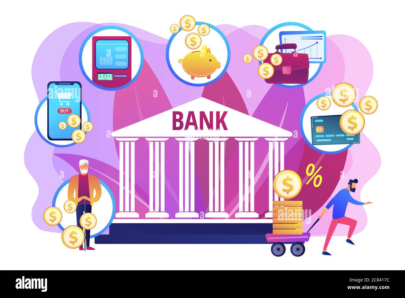 Banking operations concept vector illustration Stock Vector Image & Art ...