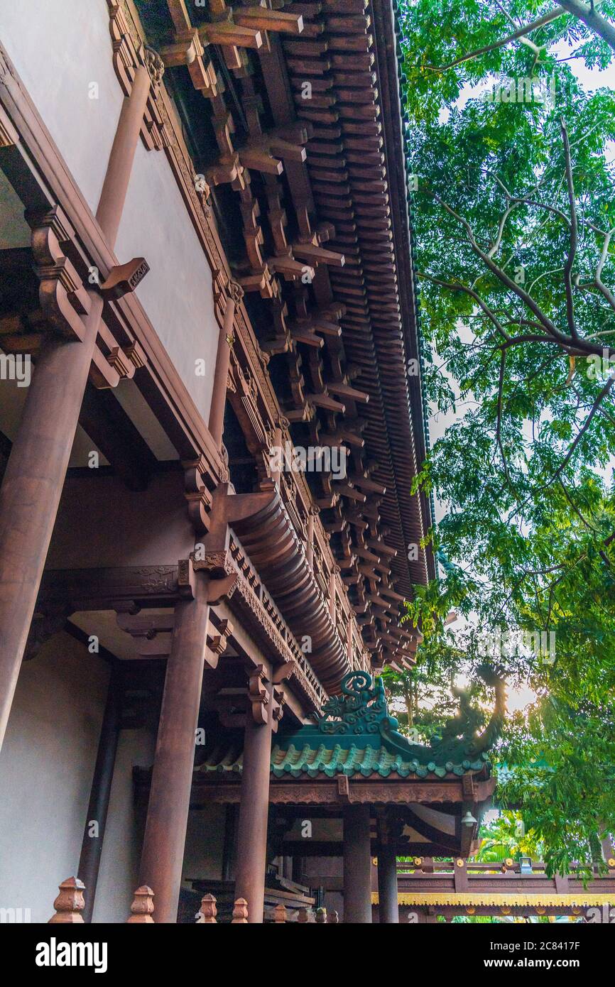 Pleiku, Vietnam - 11 July 2020: Minh Thanh pagoda, a majestic Buddhist ...