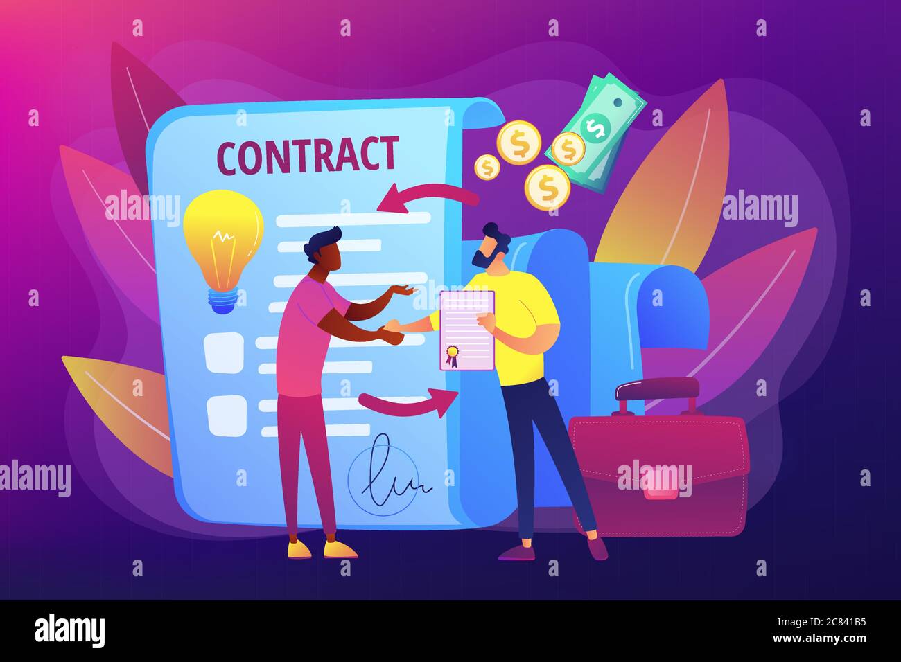 Licensing contract concept vector illustration Stock Vector Image & Art ...