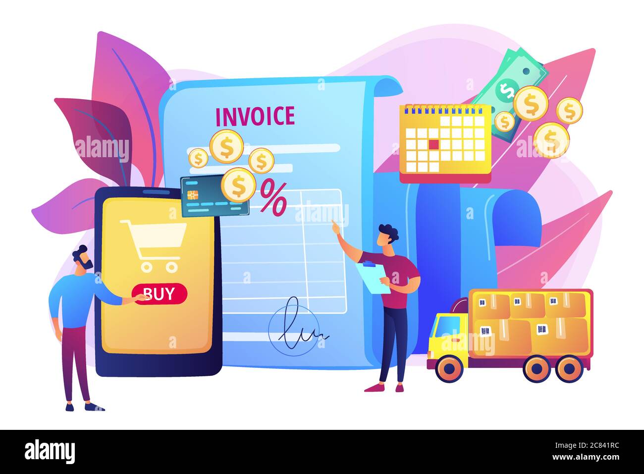 Prepayment terms concept vector illustration Stock Vector Image & Art ...