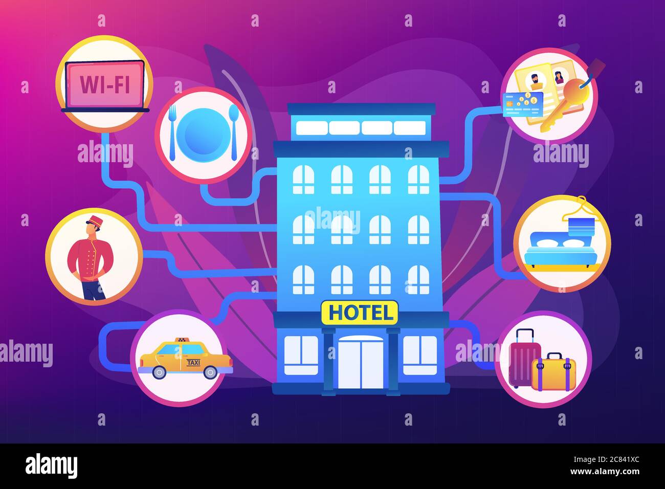 Hospitality management concept vector illustration Stock Vector Image ...