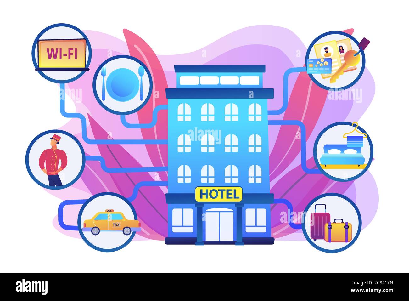 Hospitality management concept vector illustration Stock Vector Image ...