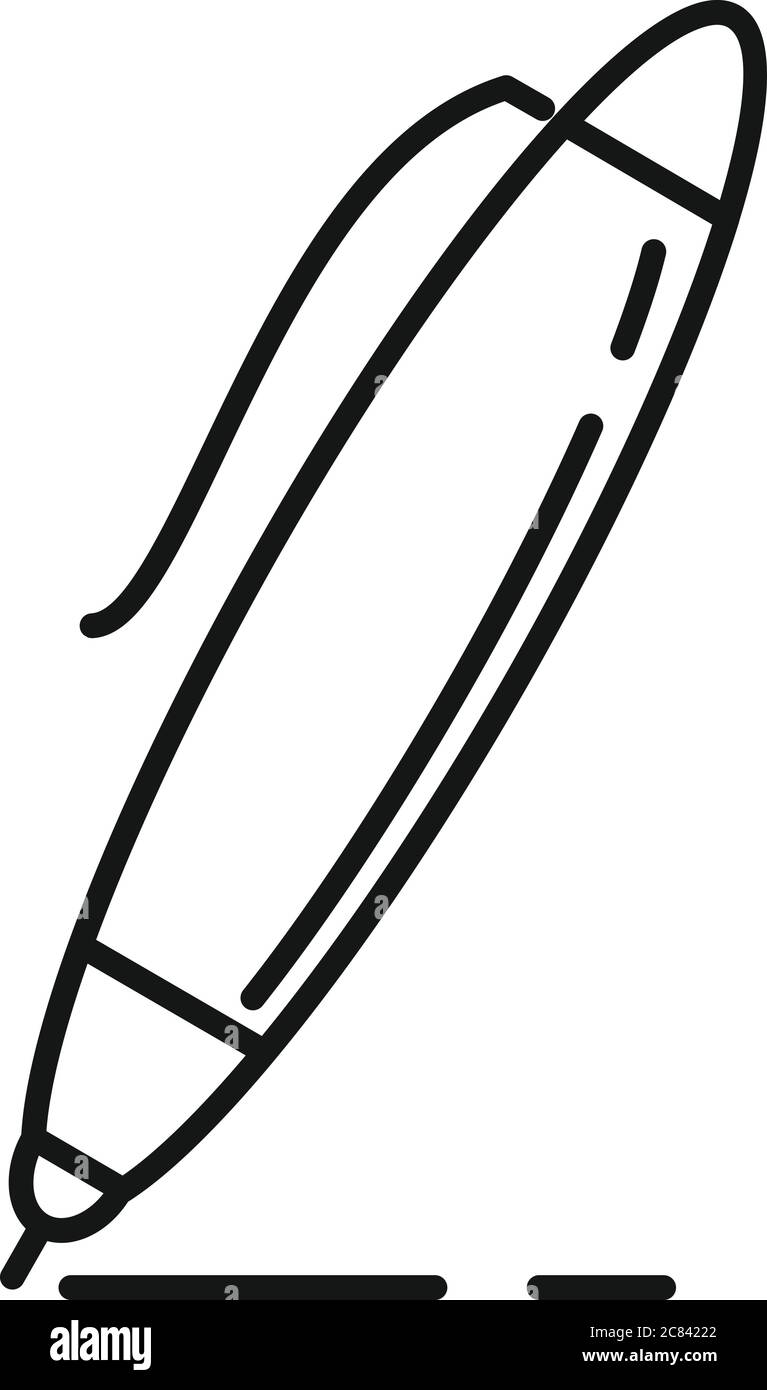Storyteller writing pen icon. Outline storyteller writing pen vector ...