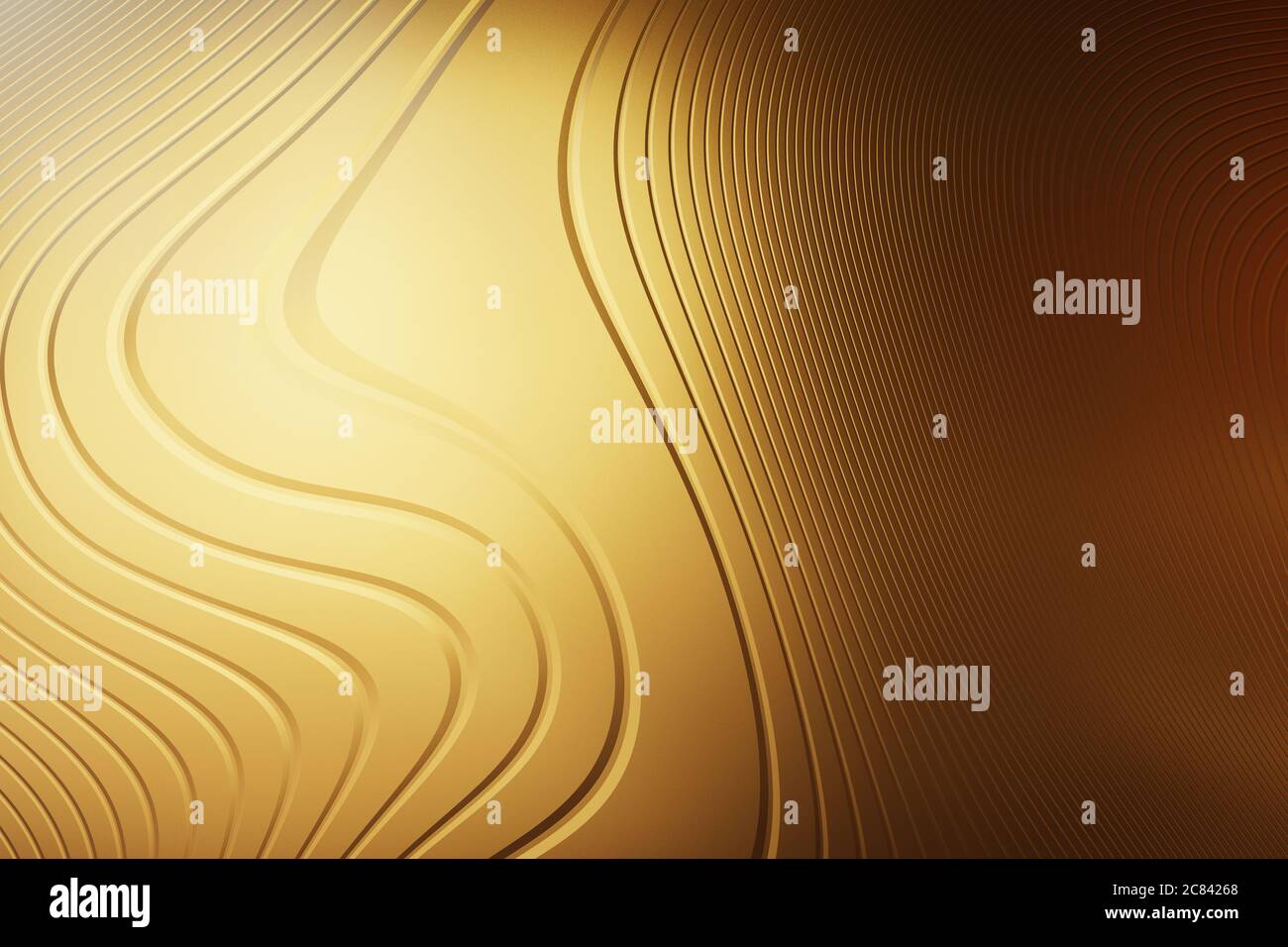 Golden yellow pattern, symmetrical and geometric abstract shapes on ...