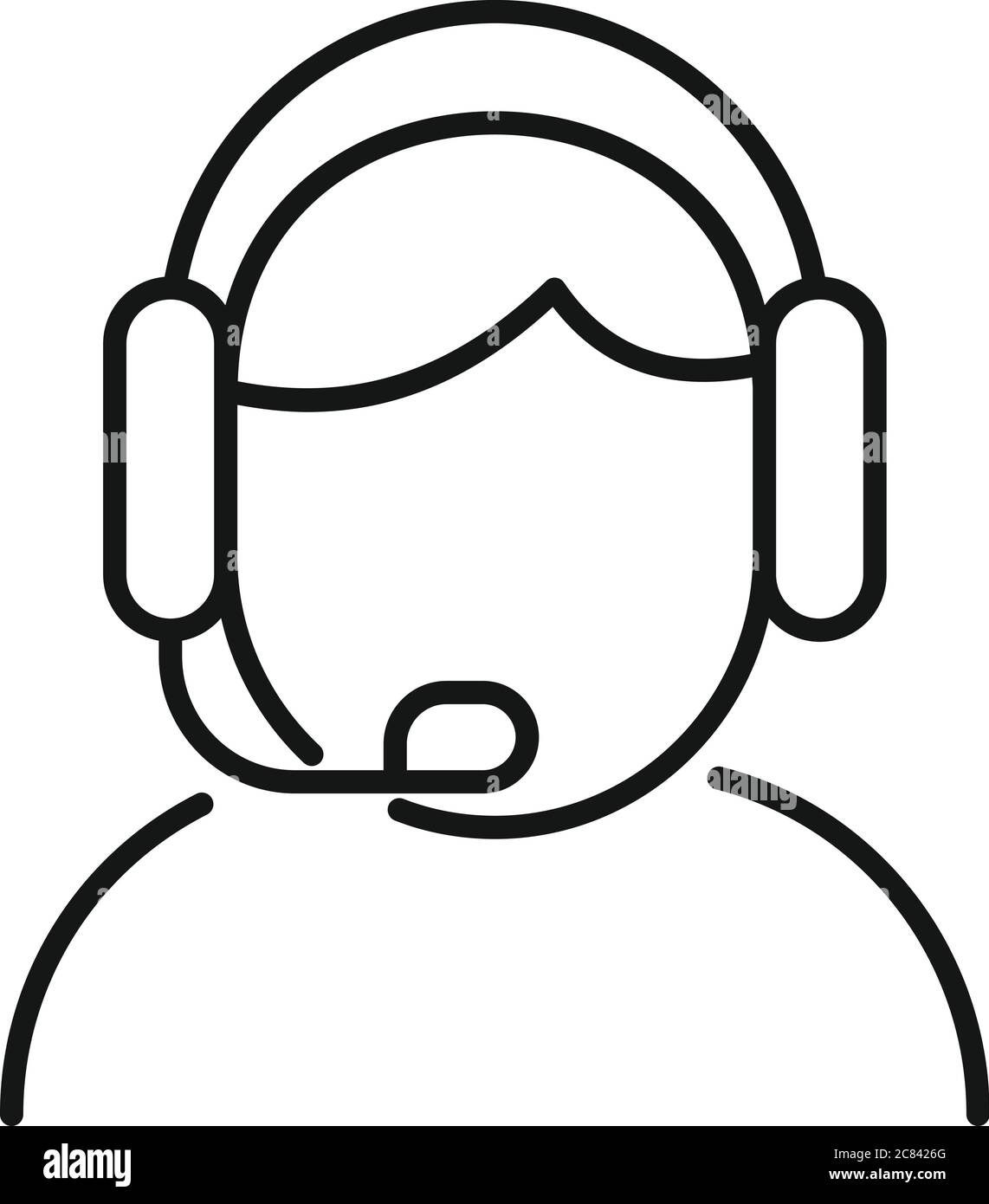 Storyteller live radio icon. Outline storyteller live radio vector icon ...