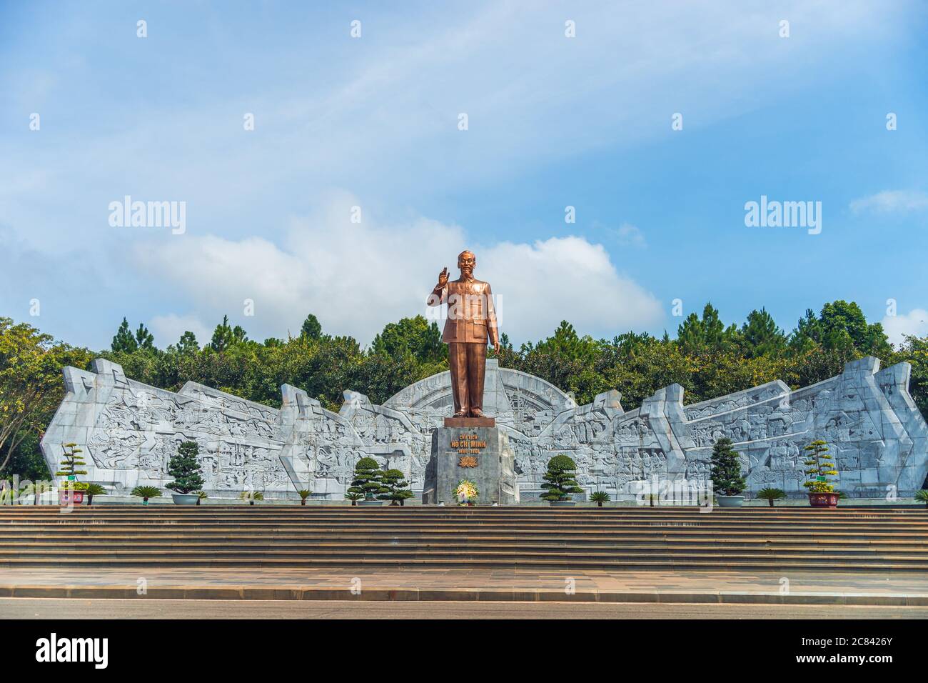 Pleiku, Vietnam - 11 July 2020: Dai Doan Ket Square (Quang truong lon ...
