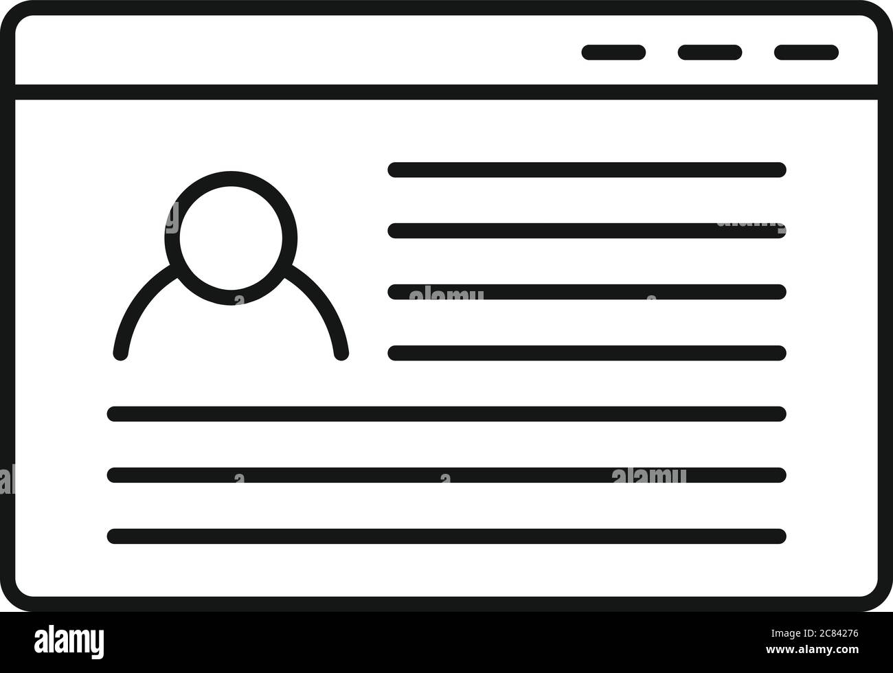 Storyteller web page icon. Outline storyteller web page vector icon for ...