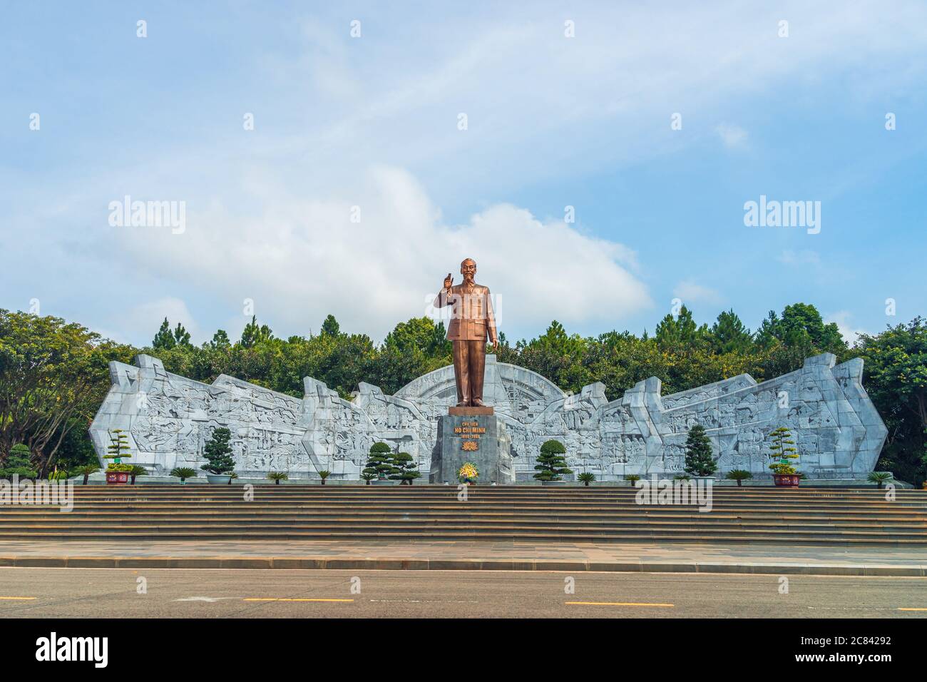 Pleiku, Vietnam - 11 July 2020: Dai Doan Ket Square (Quang truong lon ...