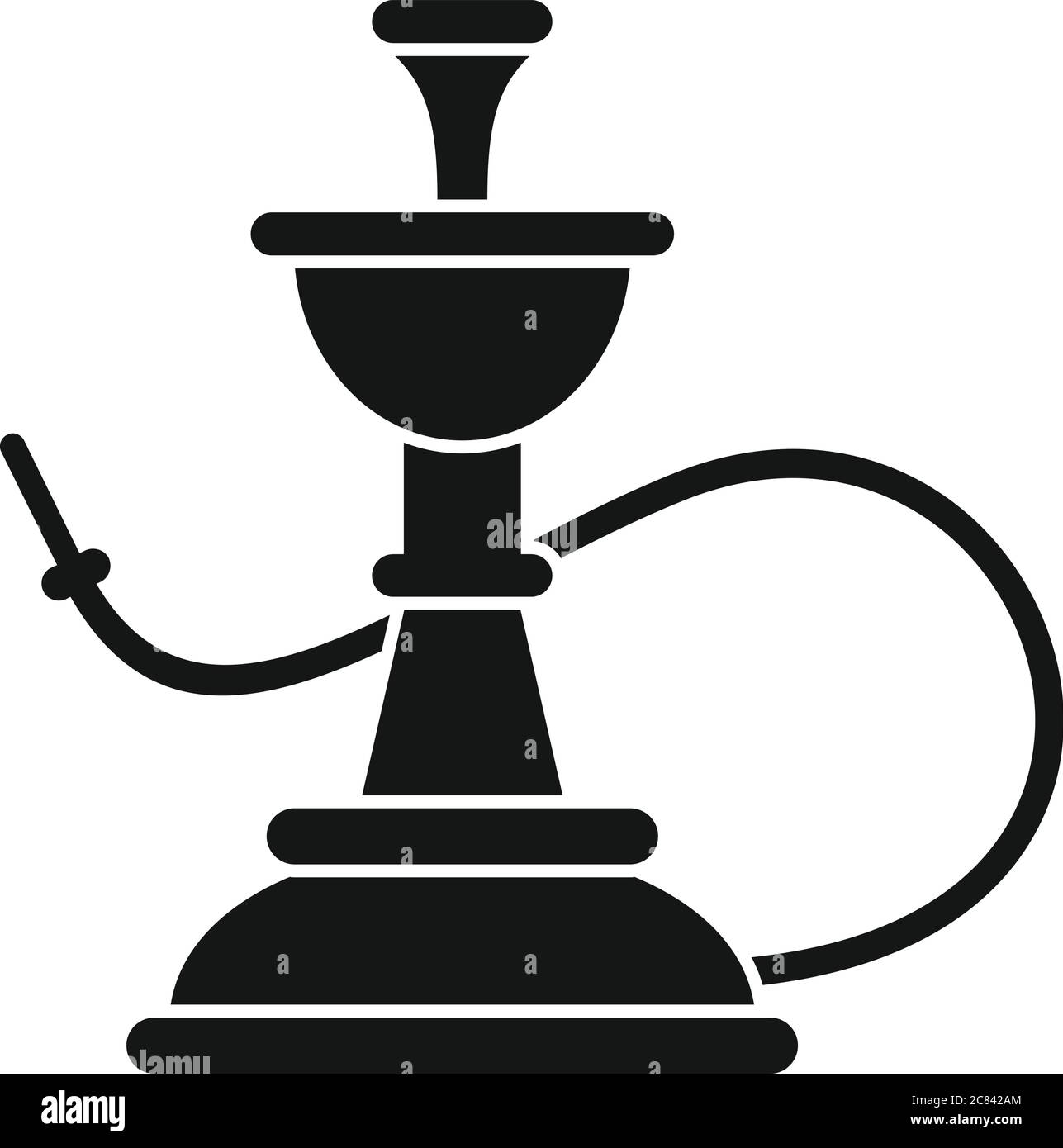 Dubai hookah icon. Simple illustration of Dubai hookah vector icon for ...