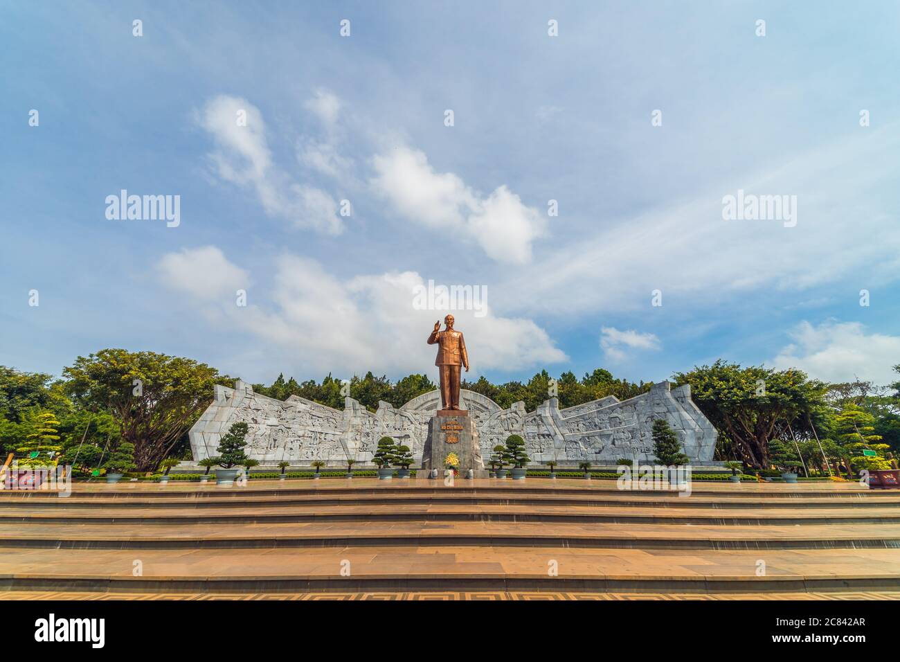 Pleiku, Vietnam - 11 July 2020: Dai Doan Ket Square (Quang truong lon ...