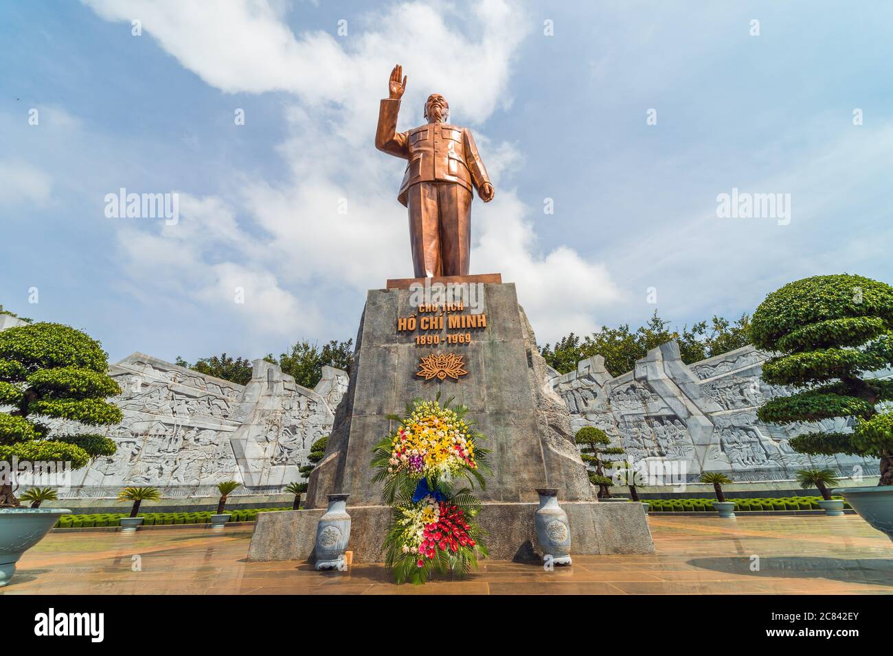 Pleiku, Vietnam - 11 July 2020: Dai Doan Ket Square (Quang truong lon ...