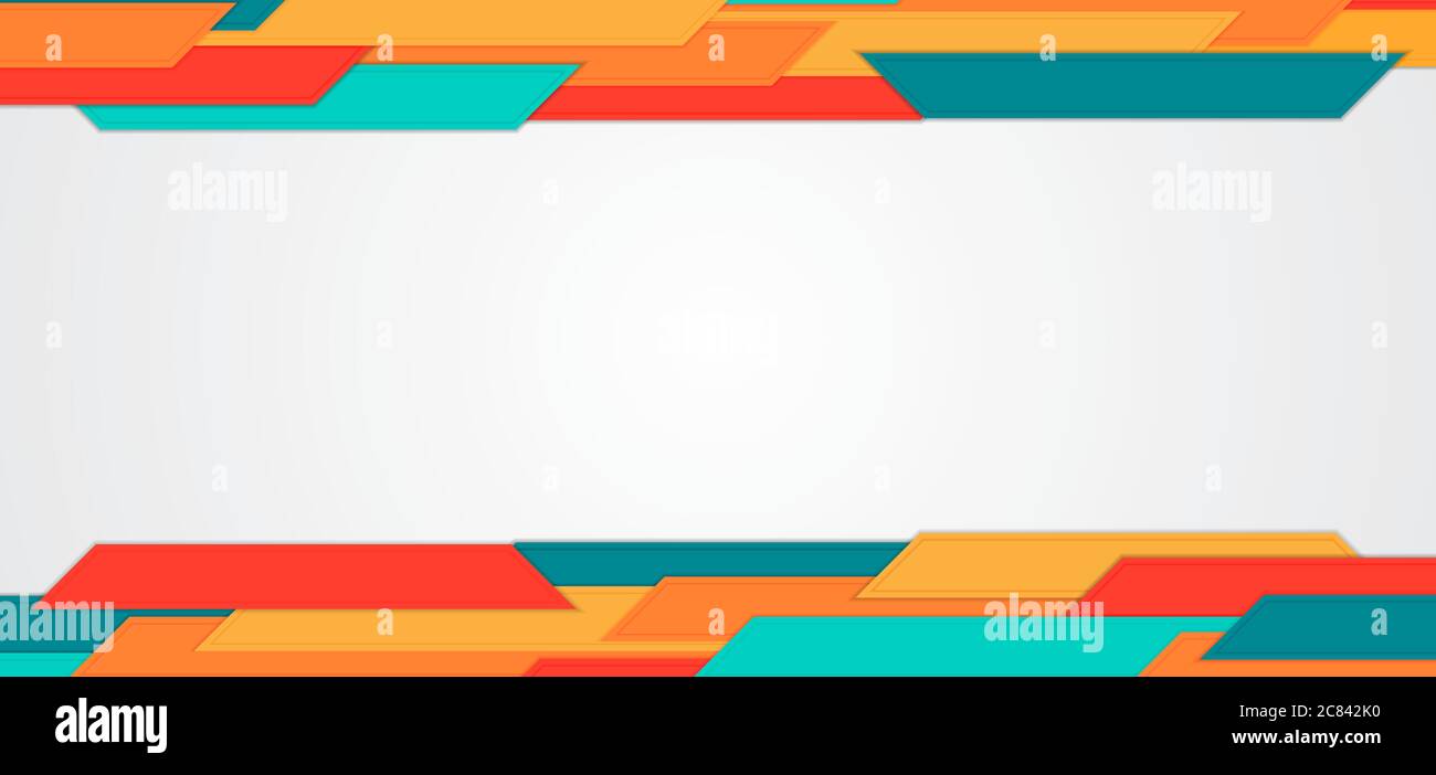 Abstract colorful background trapezium overlap shape design with space ...