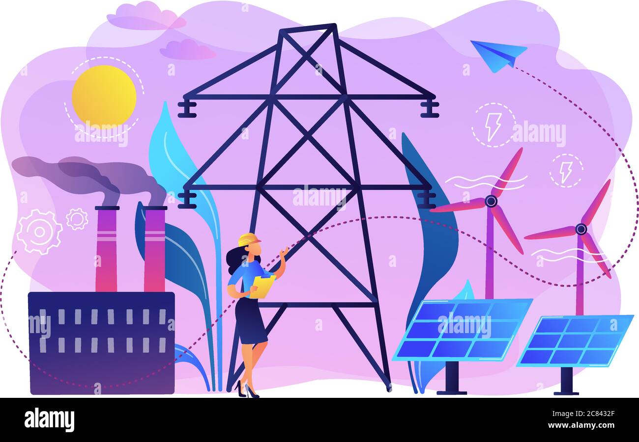 Alternative energy concept vector illustration Stock Vector Image & Art ...
