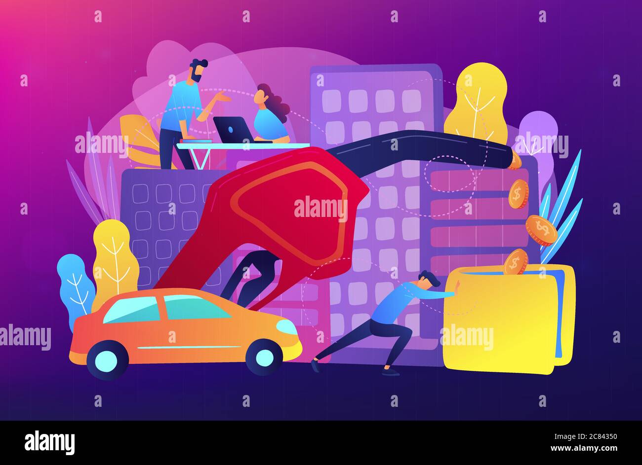 Fuel economy concept vector illustration Stock Vector Image & Art - Alamy
