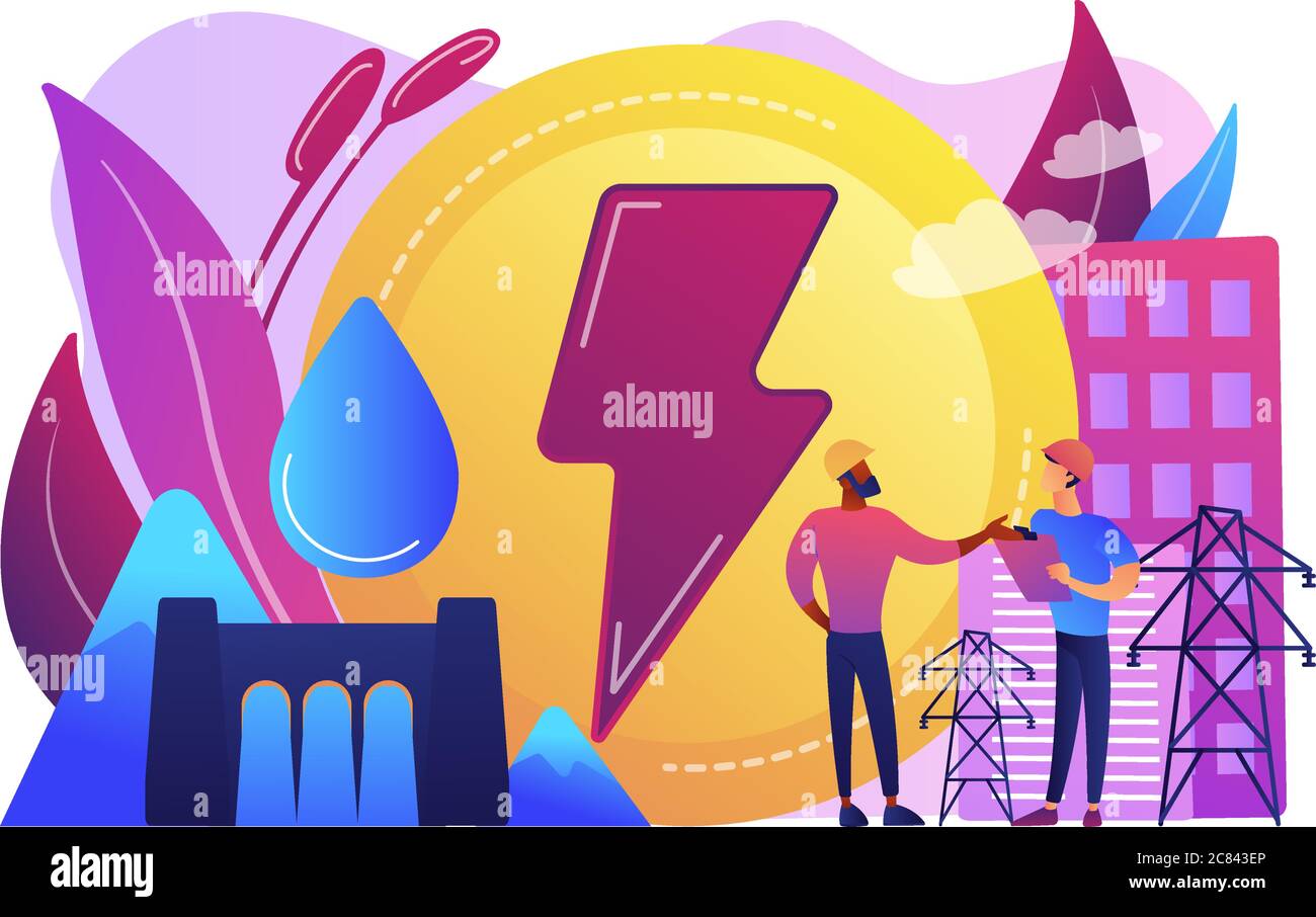 Hydropower concept vector illustration Stock Vector Image & Art - Alamy