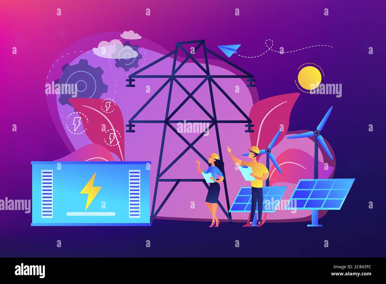 Energy storage concept vector illustration Stock Vector Image & Art - Alamy