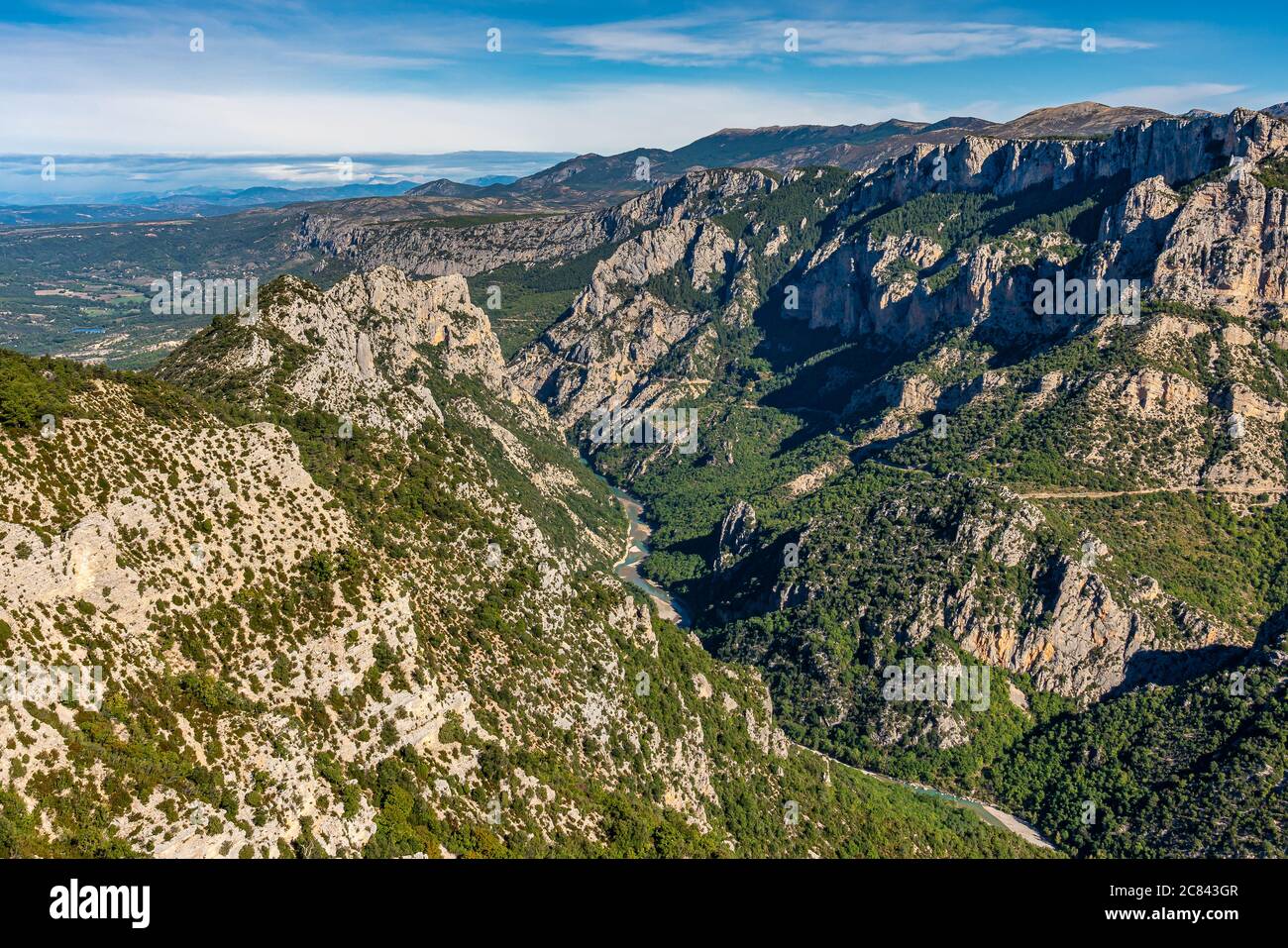 Verdon Gorge, Gorges du Verdon, amazing landscape of the famous canyon ...