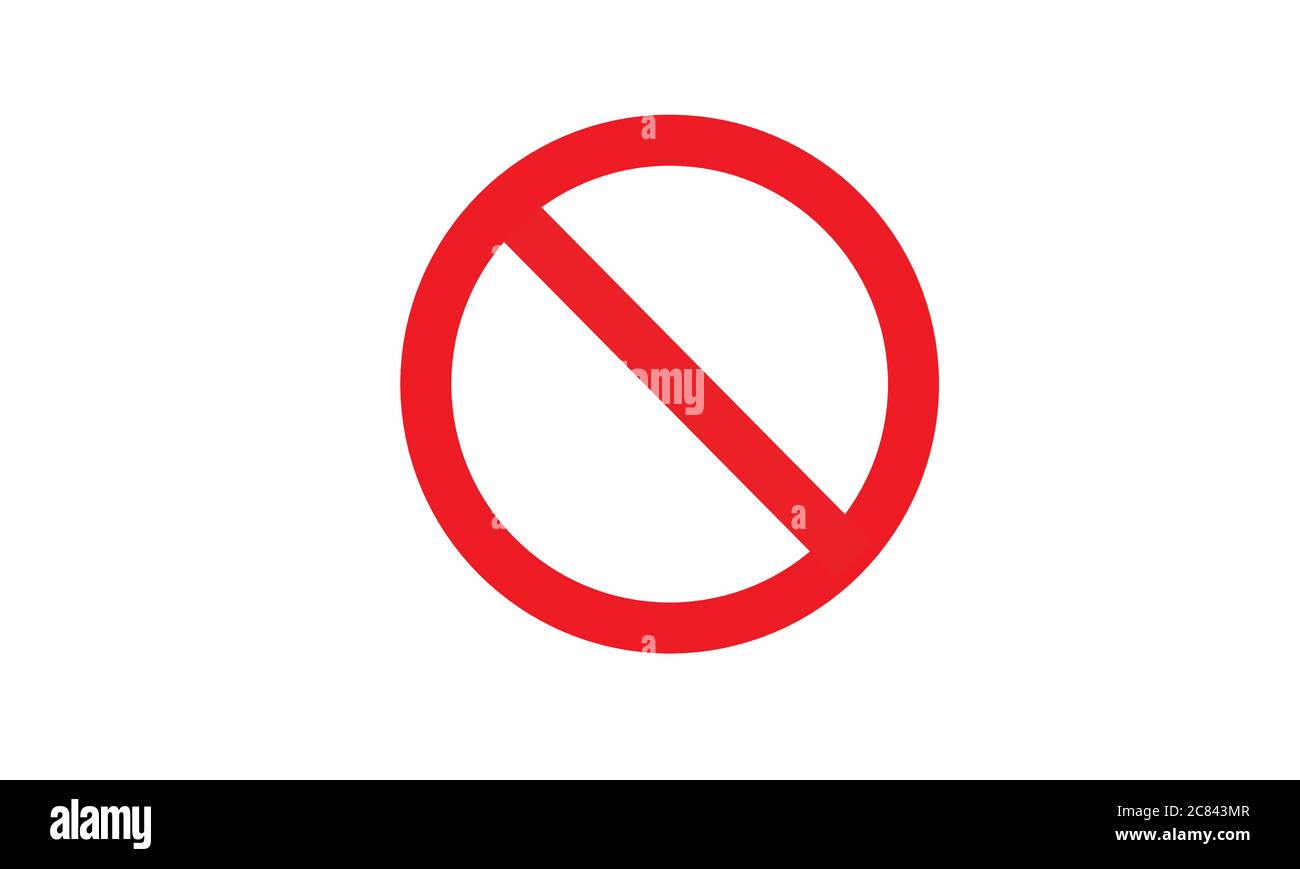 No exit traffic sign symbol red circle vector Stock Vector Image & Art ...