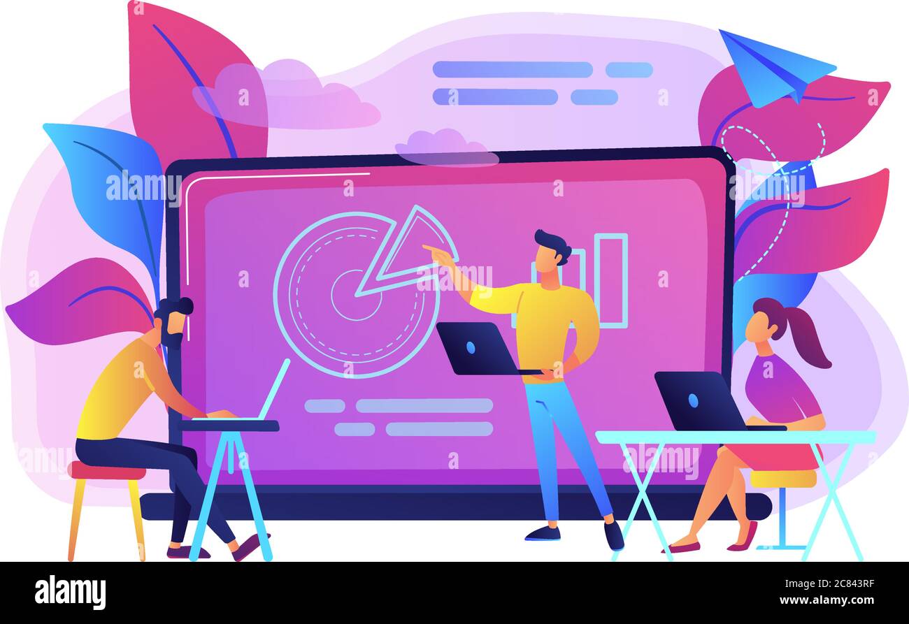 Digital classroom concept vector illustration Stock Vector Image & Art ...