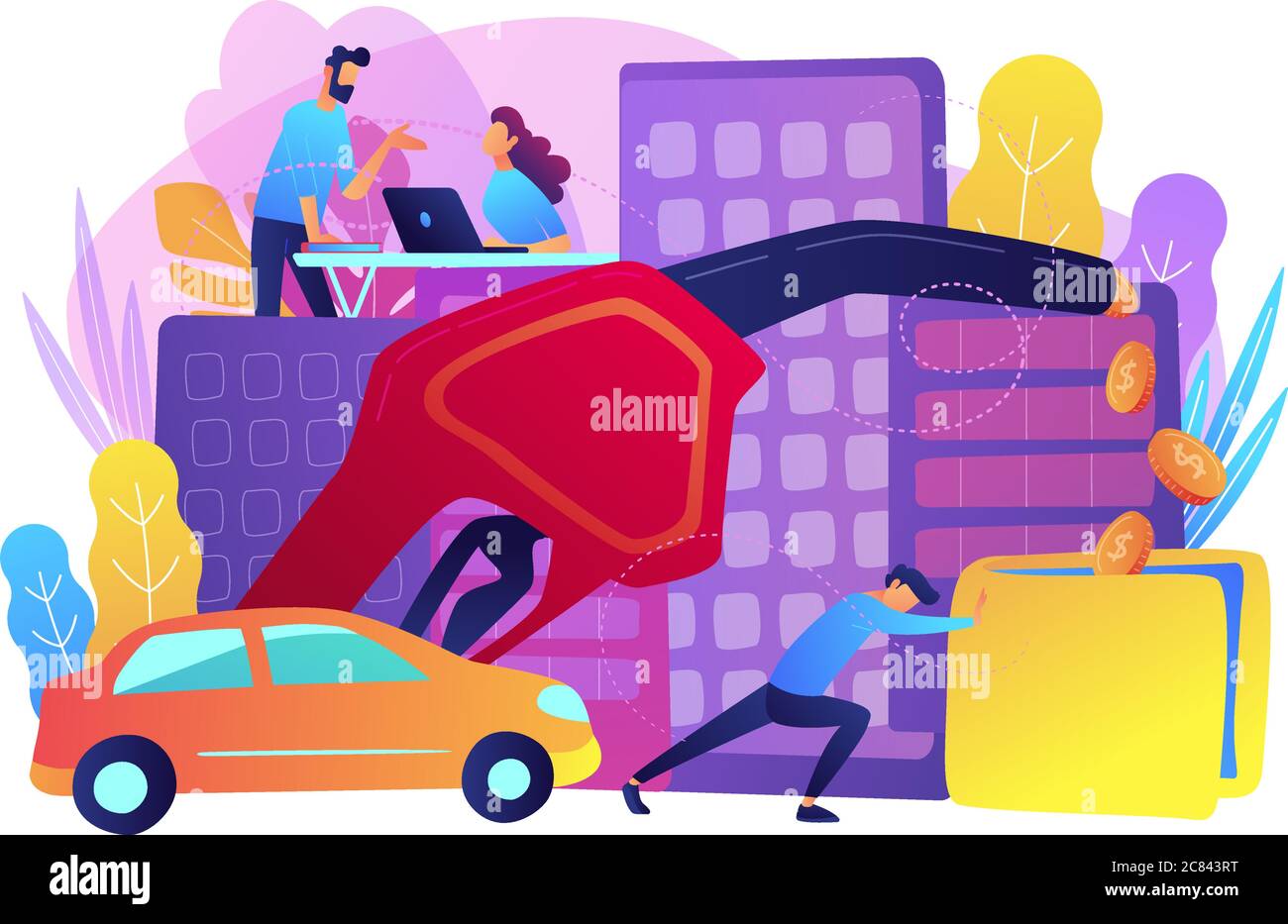 Fuel economy concept vector illustration Stock Vector Image & Art - Alamy