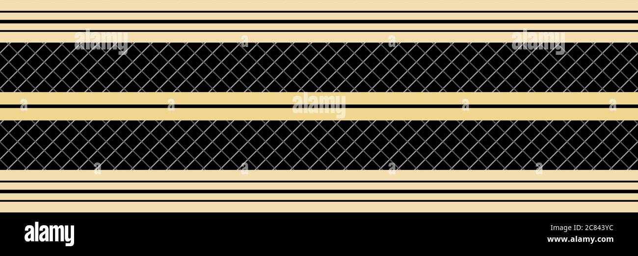 Classic gold black vector striped seamless border. Banner of thin and ...
