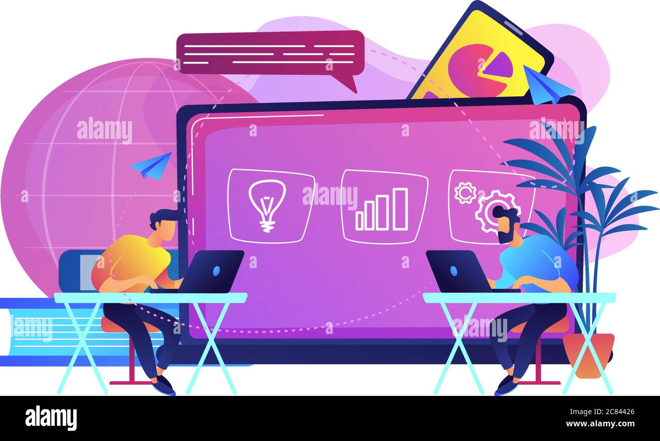 Digital learning concept vector illustration Stock Vector Image & Art ...